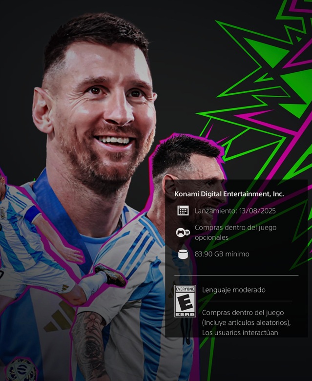 eFootball 2026 Leo Messi Edition (relatos en español latino) | Juegos ...